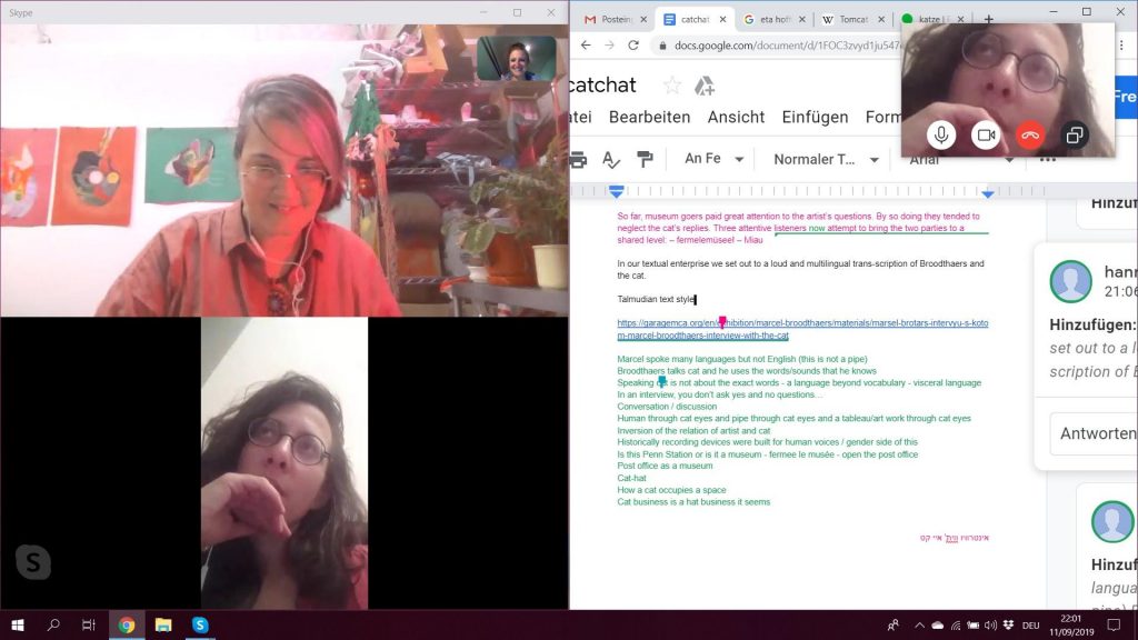 Catchat, following an Interview With a Cat – Art Spiel